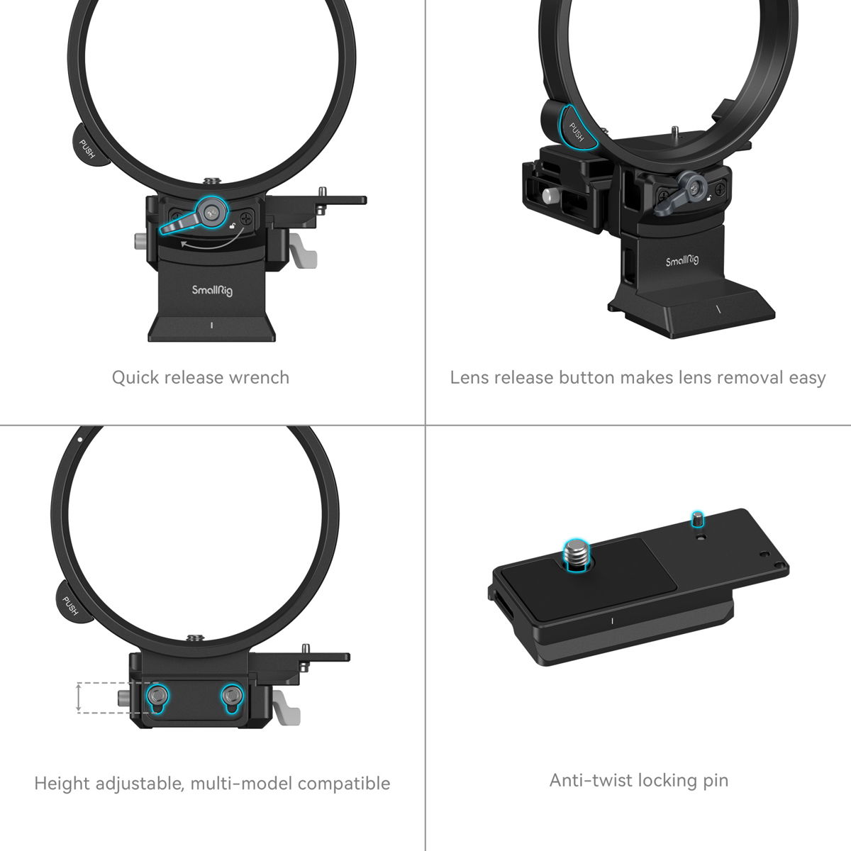 SmallRig 4305 Drehbare Montageplatte | 0000000101448